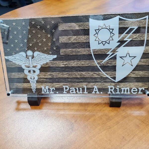 Custom Desk Name Plate, Personalized Wooden Desk Sign, Office Name Sign ...