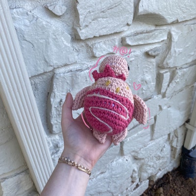 Strawberry Turtle Crochet Pattern PDF, Sea Turtle Amigurumi Animal ...