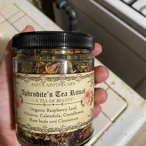 Aphrodites Tea Ritual Anita Apothecary, Herbal Tea, Witches Tea Brew ...