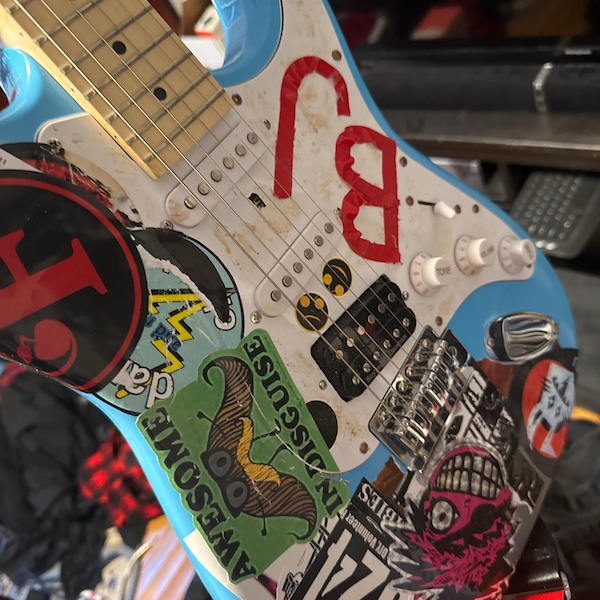 DELUXE BJ Guitars Billie Joe Armstrong Green Day Blue Guitar - Etsy