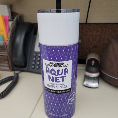 Aqua Net Tumbler Pink Aqua Net Cup Women's Gifts - Etsy