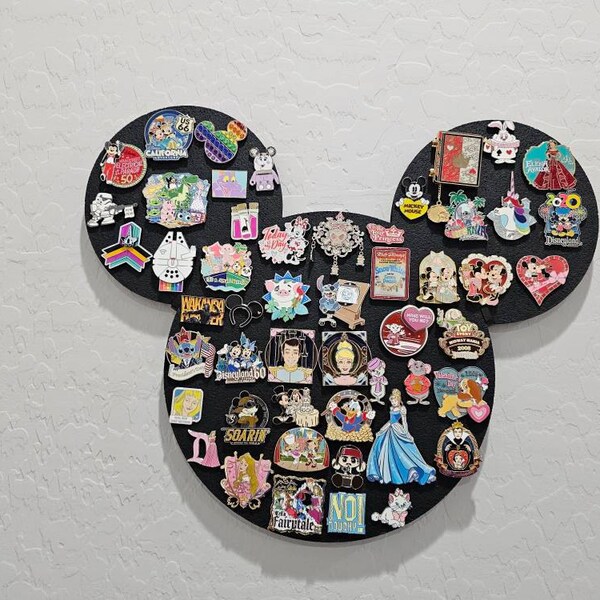 Mickey Mouse Cork Boards. Mickey Pin Display. Disney Pin Board, Mickey ...
