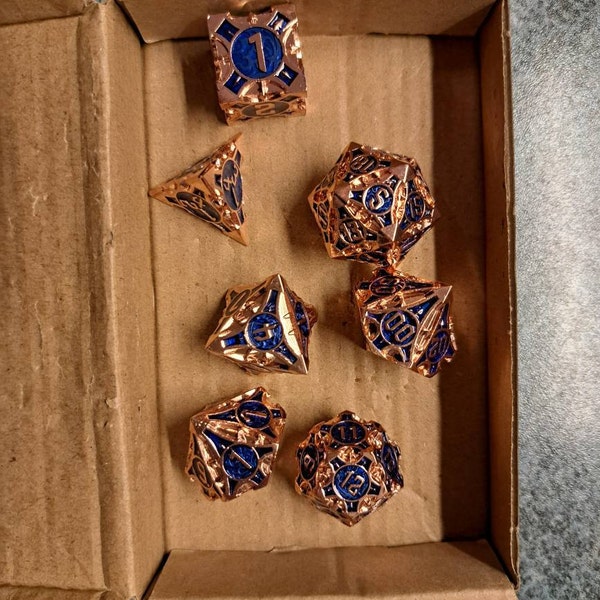 Handmade Ocean World Dice, Resin Polyhedral Dice Set for RPG Game ...