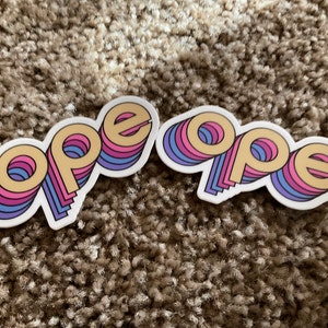 Ope It's a Sticker Nature Colorway. - Etsy
