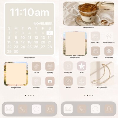Neutral Beige Aesthetic Boho iPhone Ios 14 App Icons , Minimal App ...