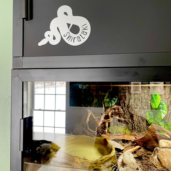 Customizable Name Ball Python Snake Vinyl Decal (READ DESCRIPTION) - Etsy