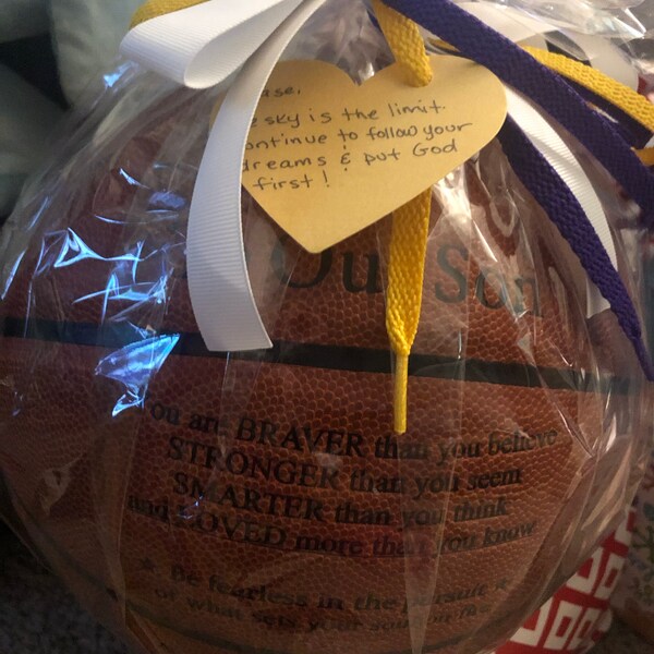 To Our Son Love Mom and Dad Personalized Basketball, Birthday Gift for ...