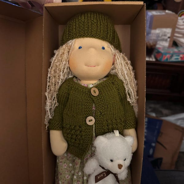 Waldorf ** Inspired Doll: Unique Handmade Baby Doll W/customizable ...