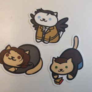 Final Fantasy VII FF7 Wedge and Cats Acrylic Keychain Charm | Etsy