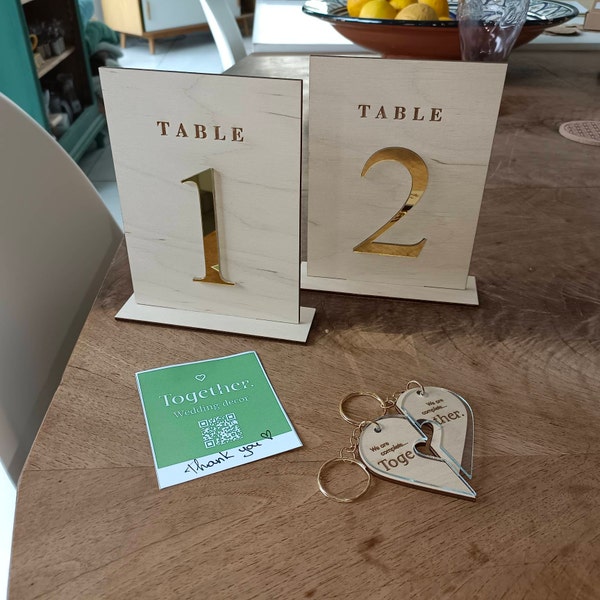 Wooden Wedding Table Number - Wedding Table Decor, Rustic Country ...