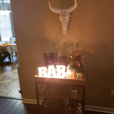 Metal Marquee BAR Plug in Letters 7 Sign Decor - Etsy