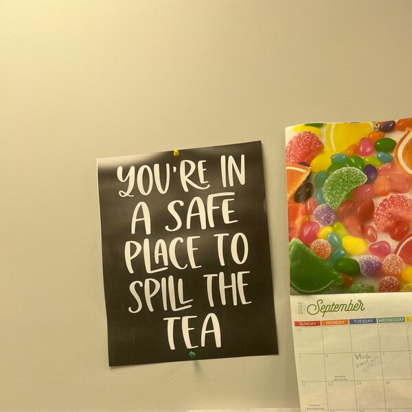 Therapy Wall Art, Counselor Office Decor, Guidance Counselor Sign ...