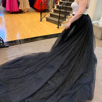 Tulle Detachable Train Detachable Wedding Skirt Train Tulle - Etsy