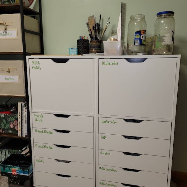 Organization Decals, Storage Drawer Labels, Storage Organization ...