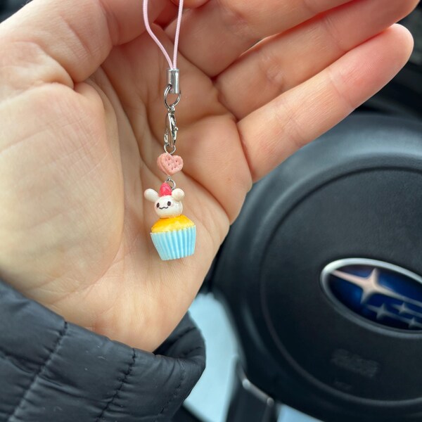 Handmade Sakura Bunny/sheep/mochi/regular Donut Phone Charm/pin - Etsy