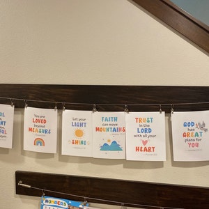 Kids Bible Verse, Wall Art, Scripture Posters, Church, Sunday School ...