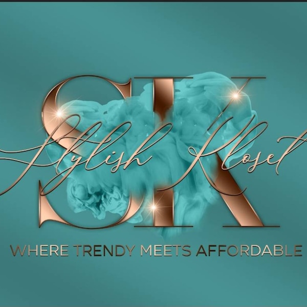 Turquoise Watercolour Logo, Rose Gold Logo, Beauty Logo, Boutique Logo ...