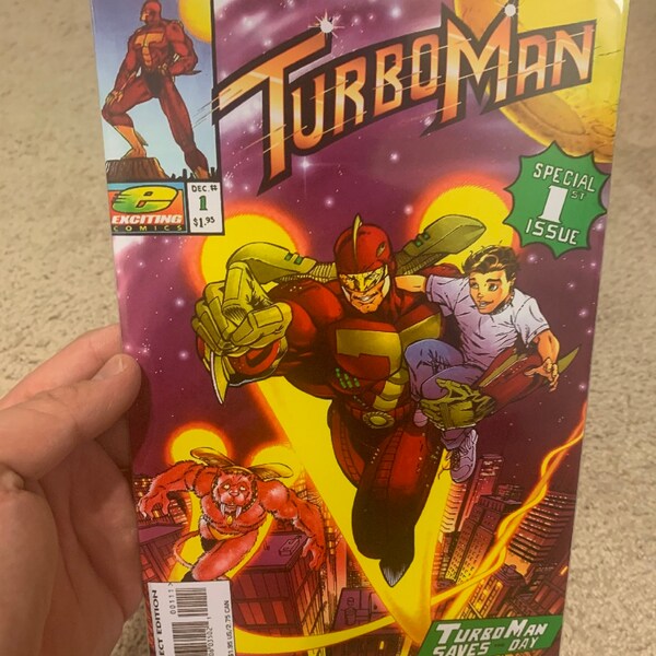 Turboman Comic Book Replica Prop - Jingle All the Way - Christmas - Etsy