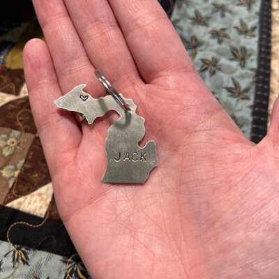 State of Michigan or Select Your State Pet Name Tag Medium 1 Max ...