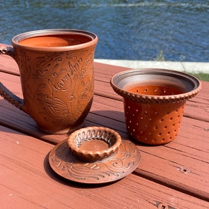 Ceramic Handmade Jigger, Custom Party Cups. Double Cups for Hot Drink ...