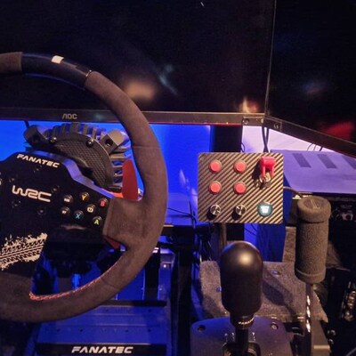 Button Box Sim Racing for Fanatec CSL DD Wheel Base 12 Features No ...