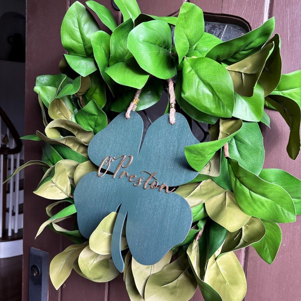 Irish Decor, St. Pattys Door Decor, Shamrock Door Hanger, St. Patricks ...