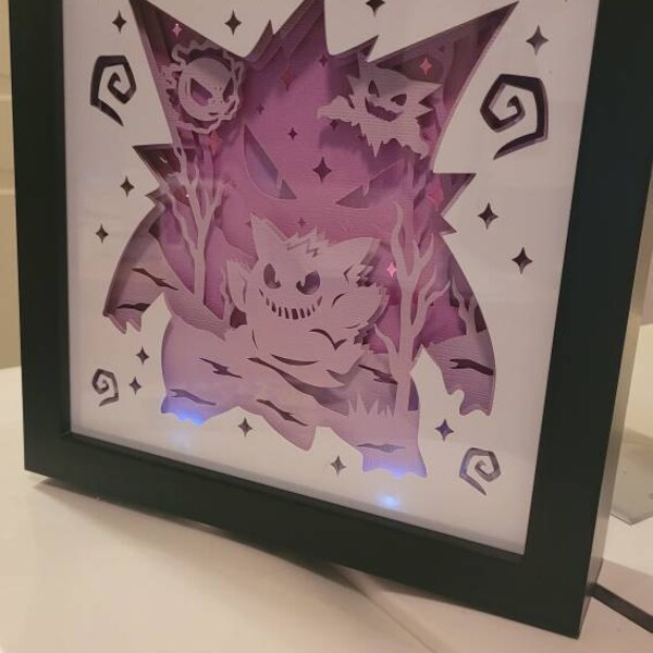 One Piece 6 Paper Cut Light Box Template Files, Shadow Box, 3D Papercut ...