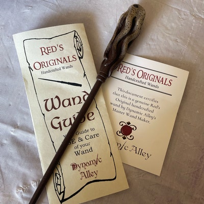 Green Vine Leaf Wizard Wand / Wood Magic Wand / Fantasy Wand / Master ...