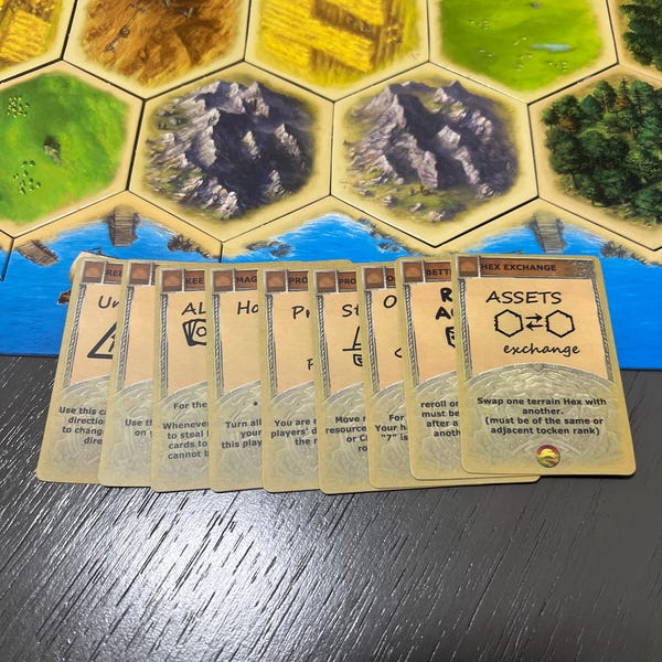Settlers of Catan Fan Made Chance Cards, Unofficial Expansion for Catan ...