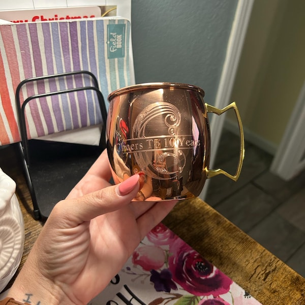 Personalized Moscow Mule Mug, Initial and Name Cup, Custom Cocktail Cup ...