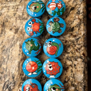 Under the Sea LARGE Knobs /underwater Knobs /mermaid Drawer Pulls / Dresser Knobs / Knobs for ...