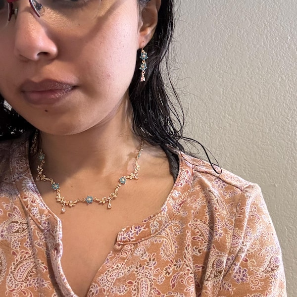 Elegant White Bridal Choker Necklace, Clear Crystal Flower Choker ...