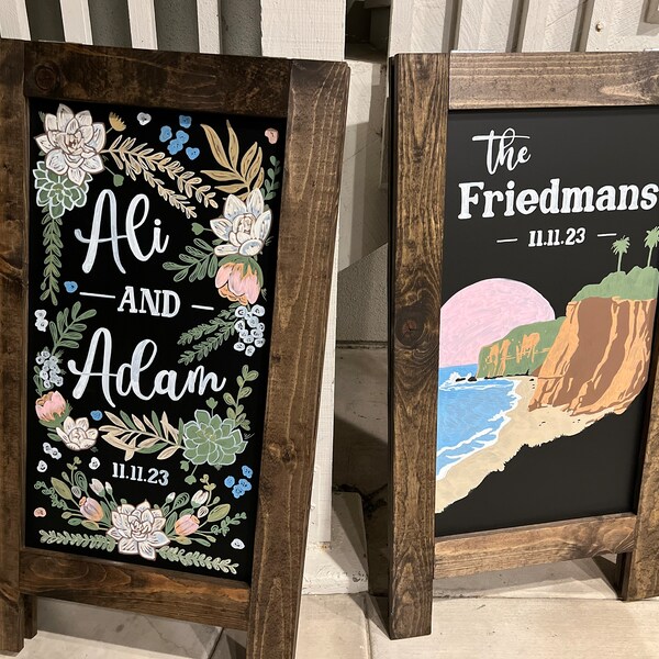 Rustic Chalkboard, Extra Large Kitchen Chalk Board. Custom Made, You ...