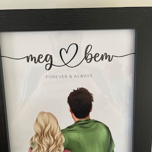 Personalised Couple Print Couples Gift Gift for Her - Etsy