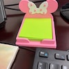 Minnie Mouse 3D Printed Disney Sticky Note Holder for Desk, Work ...