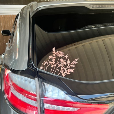 Wildflower Decal Boho Car Decal Gift for Plant Lovers Plant - Etsy
