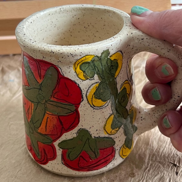 Handmade Tomato Mug Made to Order!! - Etsy