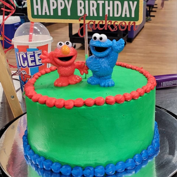 Happy Birthday Street Sign Personalized Happy Birthday Cake Topper ...