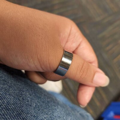 Classic Titanium Steel Ring, Basic Band, Size 5-13, Handcrafted ...