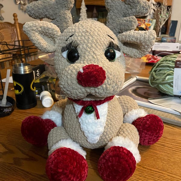 Rudolph the Red Nose Amigurumi by Aleniya2 Crochet PDF Pattern Tutorial ...