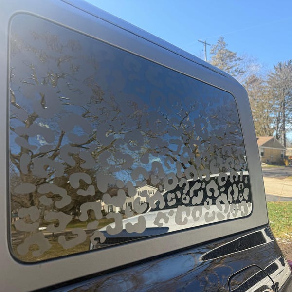 Leopard Cheetah Print Rear Window Decals Fit Ford Bronco 6g Hardtop ...