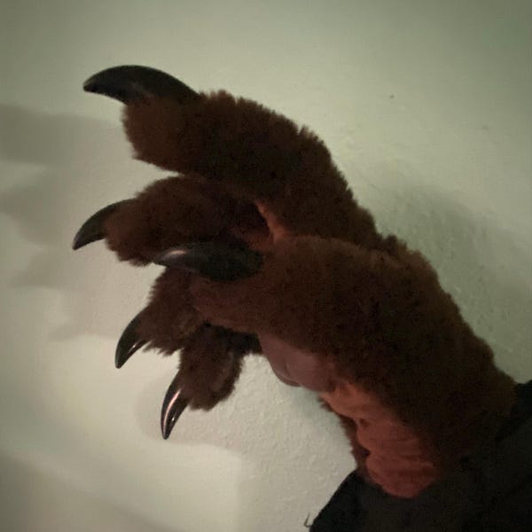 Fursuit Paws,patchwork Paws,furry Nails,four Finger Paws,,fursuit ...