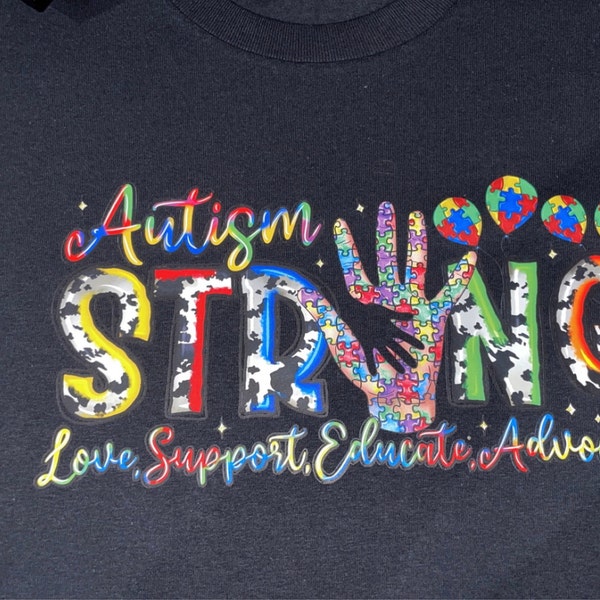 Autism Strong Png Sublimation Design Download, Autism Awareness Png ...