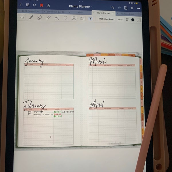 Digital Planner Sticker Set Pre-cropped Sticker Pack for Goodnotes 269 ...