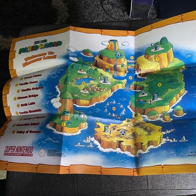 Super Metroid Super Nintendo Poster/map FOLDED - Etsy