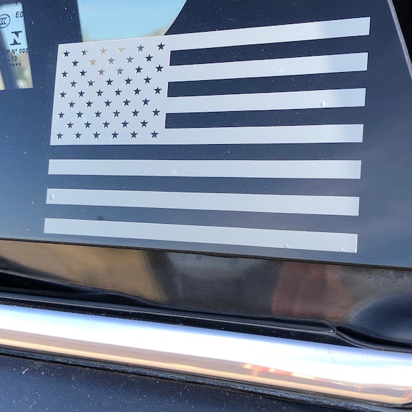 Pair of American Flag Decals - Patriotic Vinyl Sticker Decal - Car ...