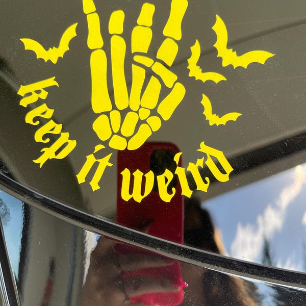 Support Your Local Cryptids Bumper Decal, Spooky Car Accessories ...