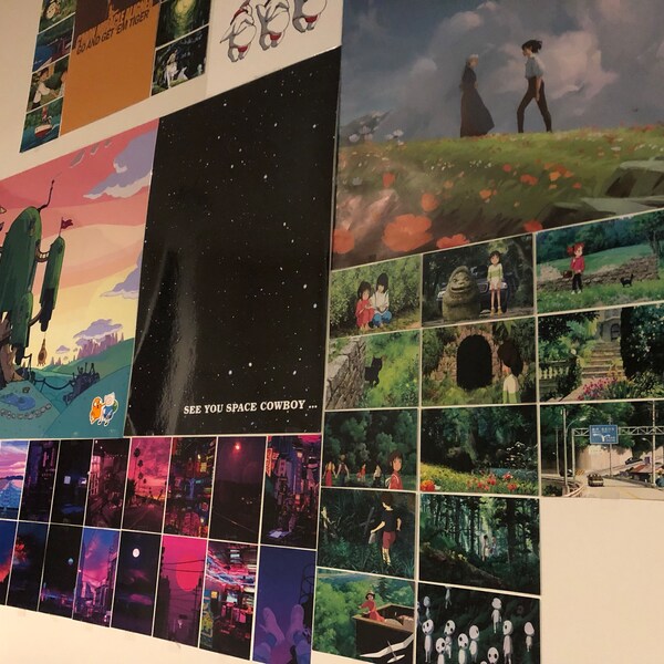 40 PCS Anime Wall Collage Kit, Anime Wall Prints, Anime Poster, Anime ...