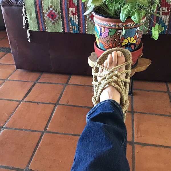 Handmade Rope Sandals - 2 Pair Savings Bundle - Mix and Match - Mens ...