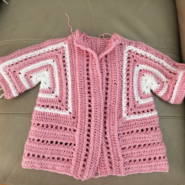Kids Cadiz Cardigan Crochet Pattern PDF - Etsy